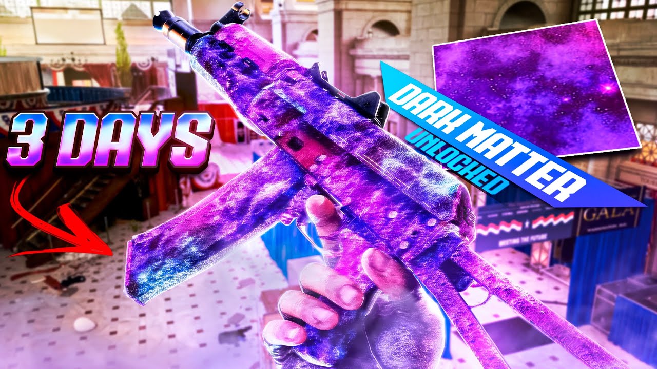 UNLOCK DARK MATTER in 3 DAYS! ( How To Unlock Dark Matter Camo SUPER ...