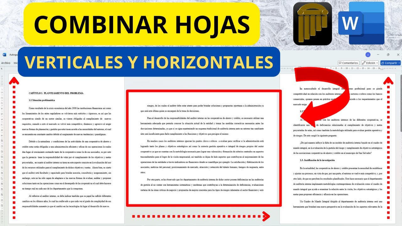 Cómo poner una hoja VERTICAL y una hoja HORIZONTAL en WORD - YouTube