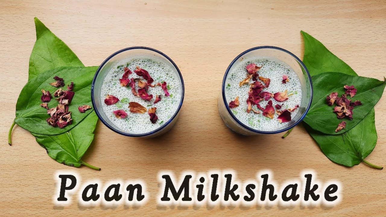 paan milkshake receipe|betel leaf drink|paan shake|thesweetersideof ...