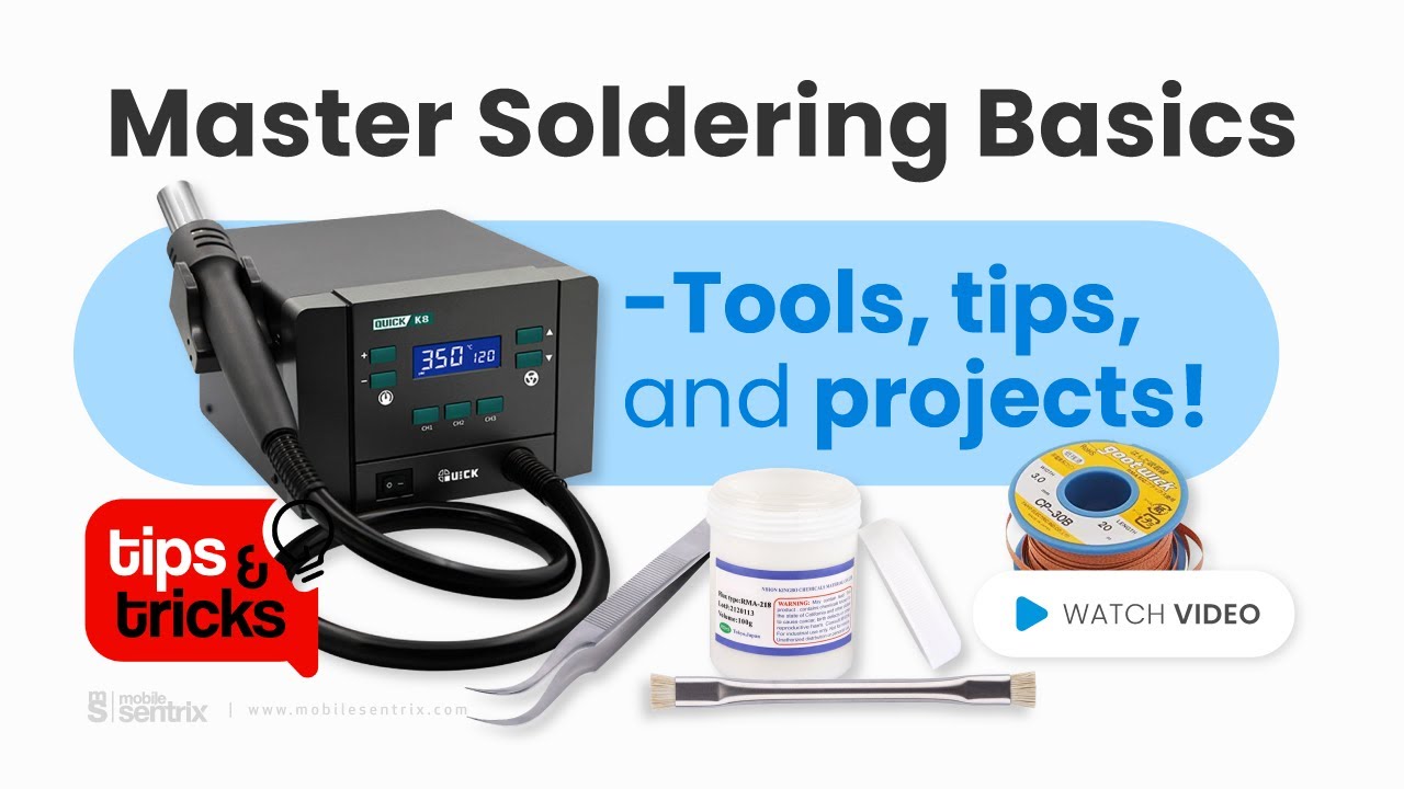 Learn All About Soldering! Essential Tools and Beginner Tips (Tips and ...