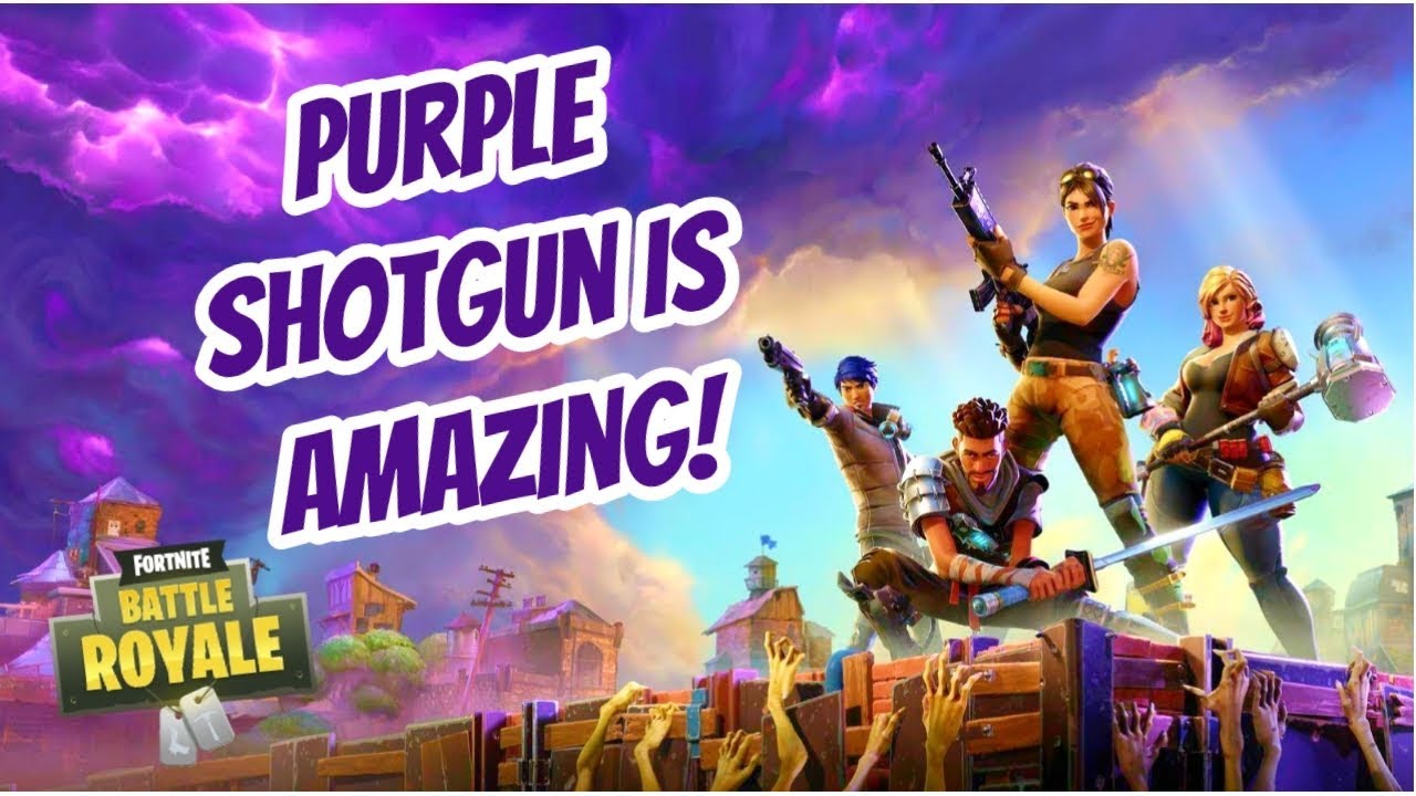 FORTNITE BATTLE ROYALE (PURPLE SHOTGUN IS AMAZING ) - YouTube