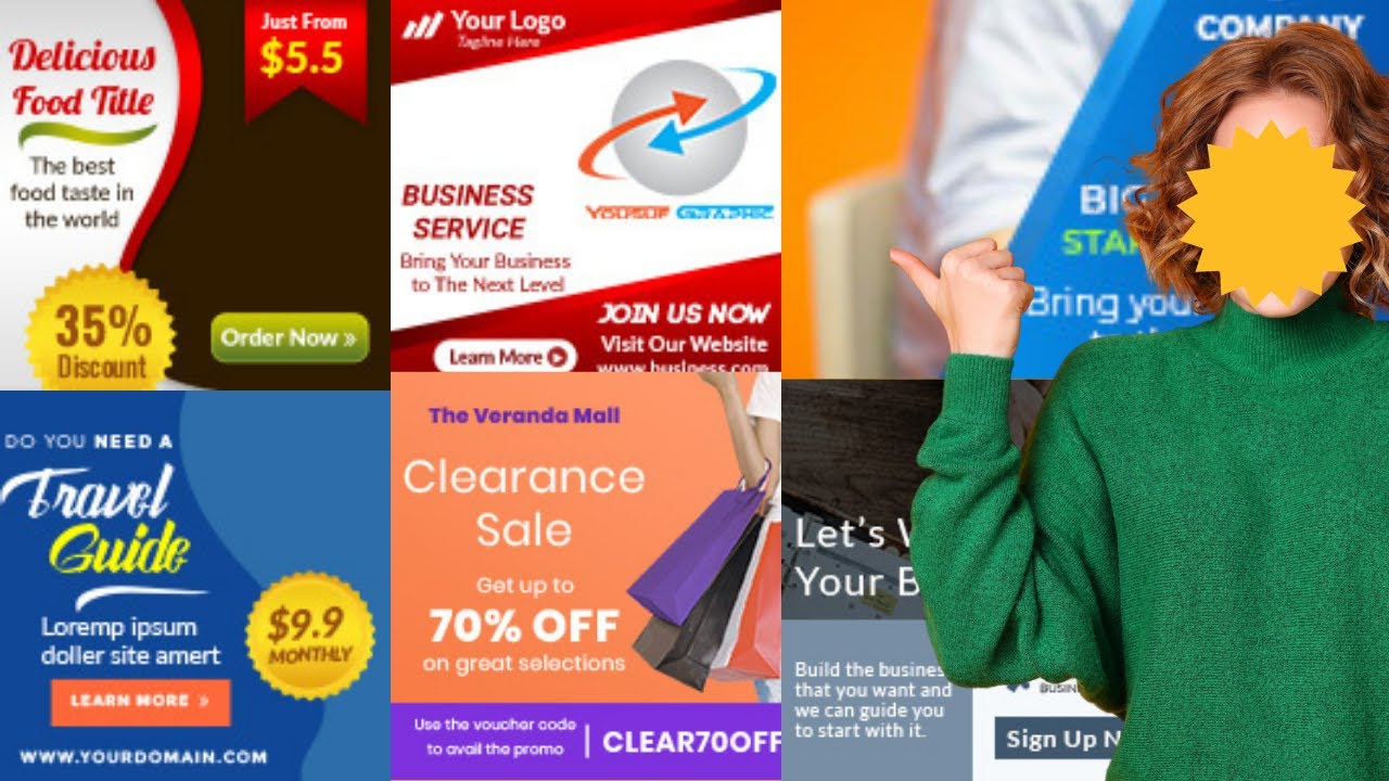 170 Web Ads Banners Free Download In PSD Files | ADS Banner | Web ...
