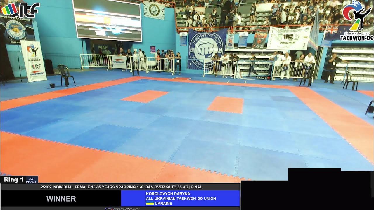 2024-11-02 am, AREA 1, ITF Taekwon-Do World Cup - YouTube