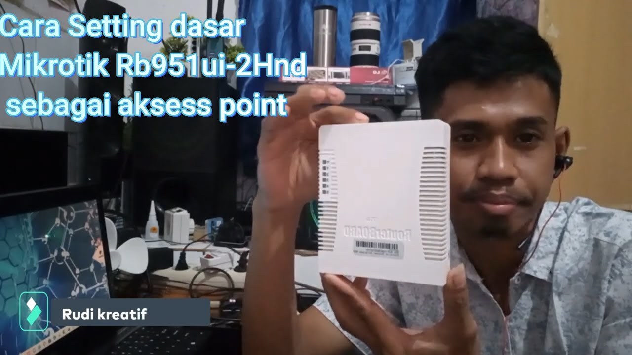 Cara Setting dasar Mikrotik Rb951ui-2Hnd sebagai aksess point - YouTube