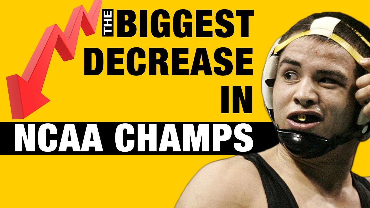 States with the Biggest Drop-Off in NCAA Wrestling Champions - YouTube