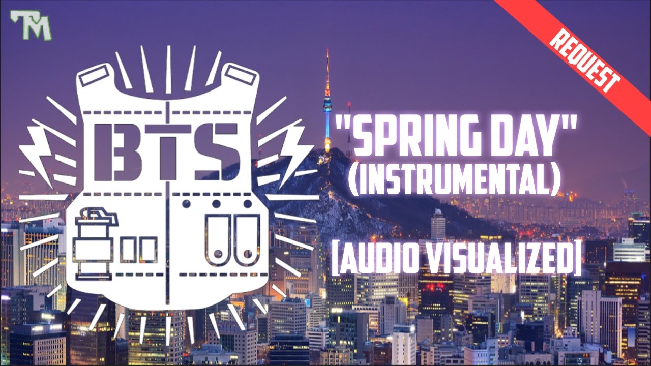 RYUSERALOVER - Spring Day (BTS) (Instrumental) [Visualized] - YouTube
