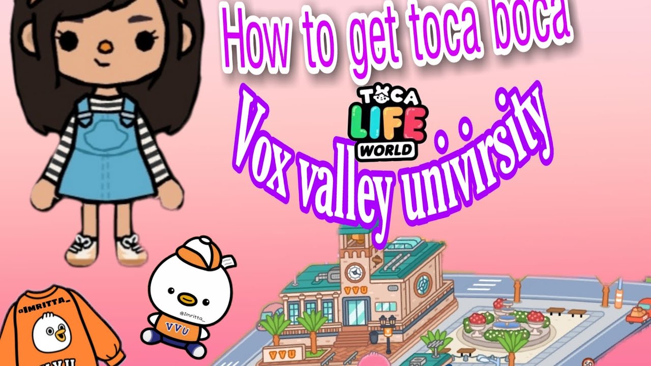 How to get toca boca vox valley univirsity - YouTube