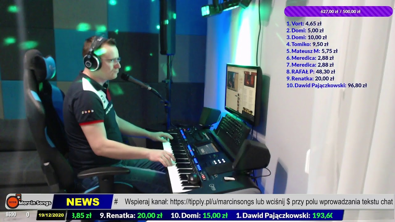 Biesiada na żywo - Marcin Songs 19/12/2020 - YouTube
