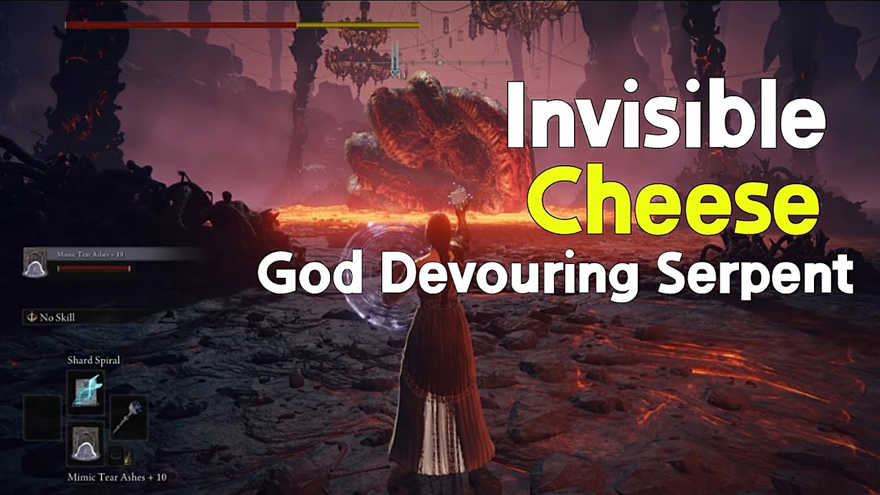 Invisible Cheese God Devouring Serpent - Elden Ring - YouTube