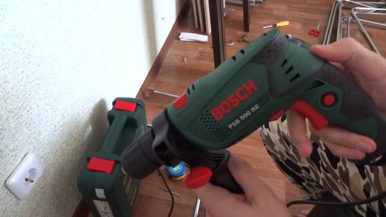 Обзор ударной дрели Бош BOSCH PSB 500 RE - YouTube