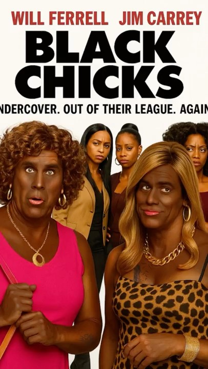 “Black Chicks” Movie Poster Featuring Will Ferrell & Jim Carrey Sparks ...