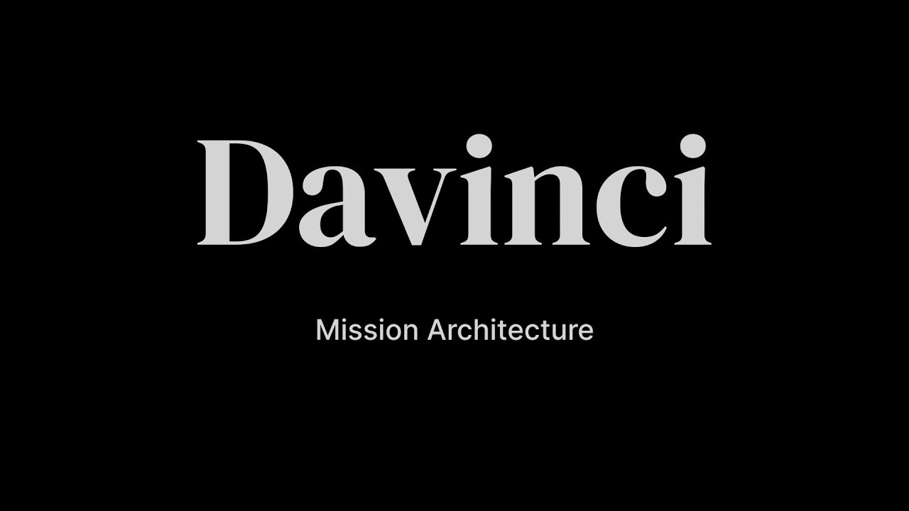 Davinci Example: Mission Architecture - YouTube