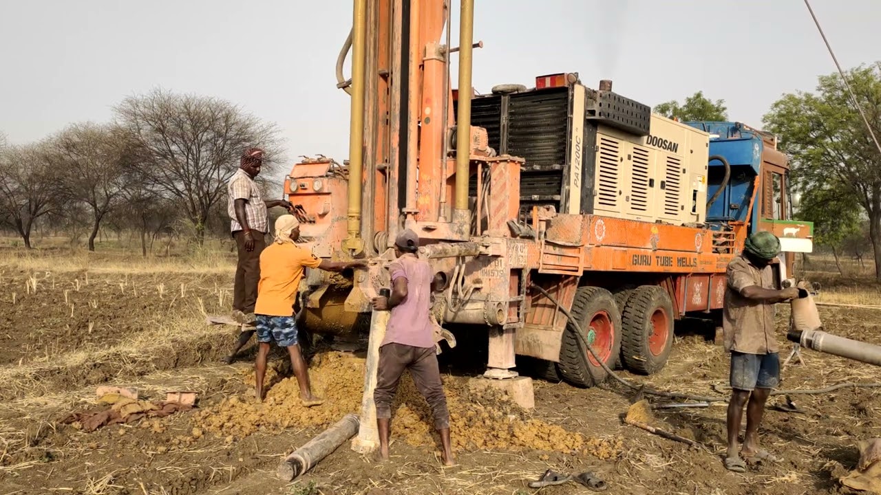Step by step borewell drilling || 870 Feet bor failed || No water come ...