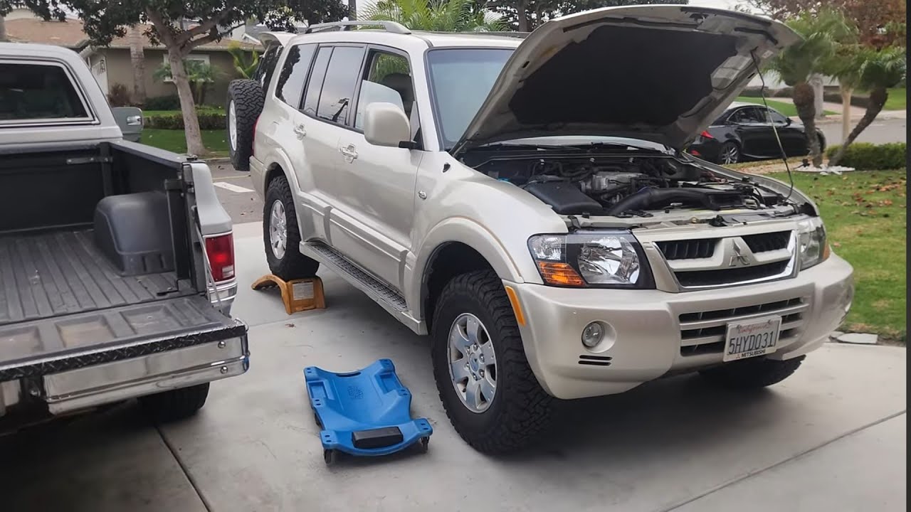 On Board Air Set Up Mitsubishi Montero Gen3 - YouTube
