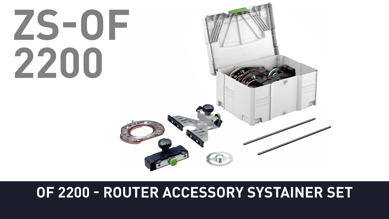 Router Accessory Systainer Set for OF 2200 - YouTube