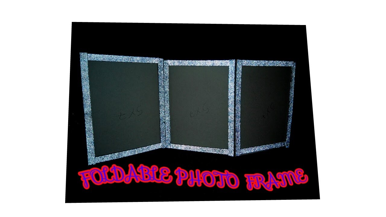 HOW TO MAKE FOLDABLE PHOTO FRAME | FULL TUTORIAL | HOW TO MAKE | - YouTube