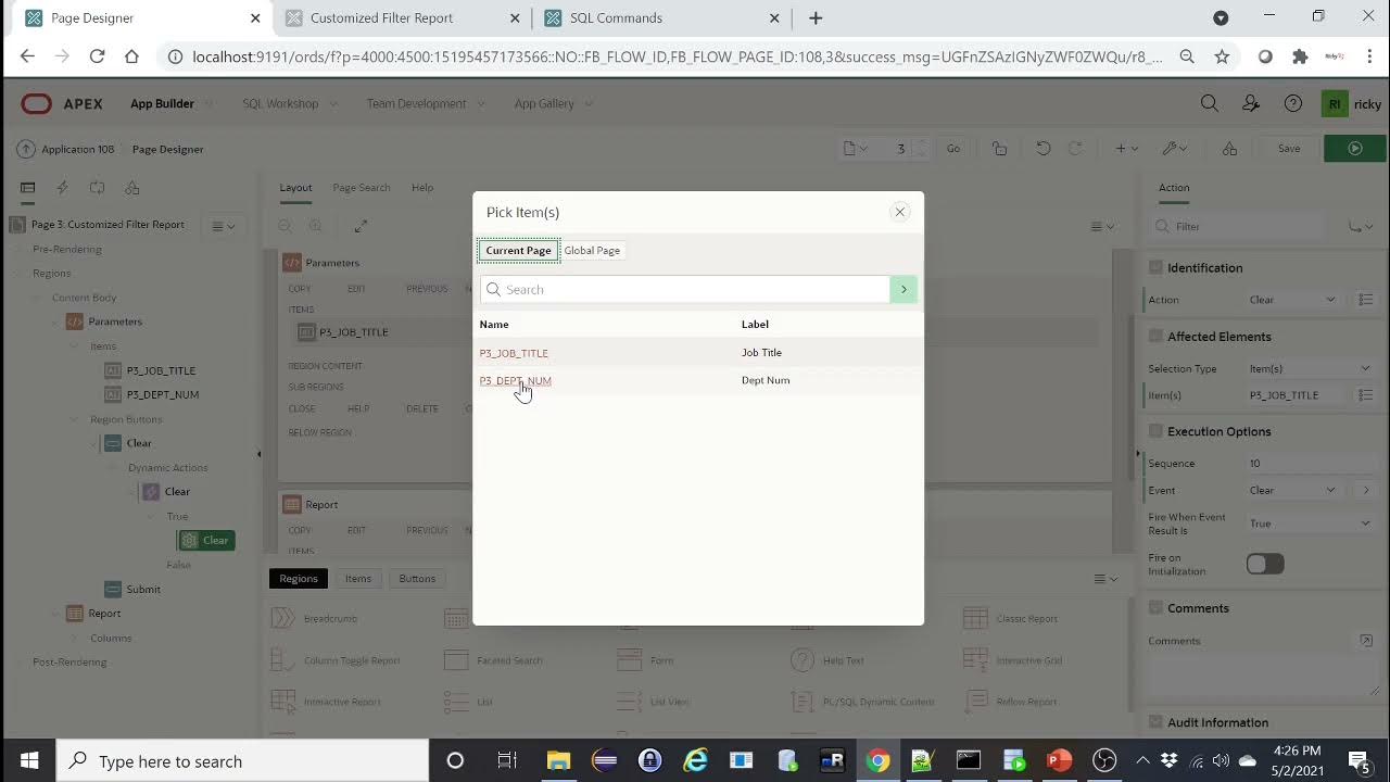 Oracle APEX - Customized Filter for Reports - YouTube