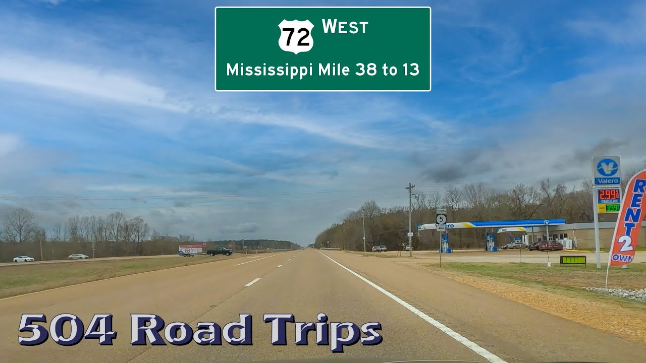 Road Trip #914 - US-72 W - Mississippi Mile 38-13 - YouTube