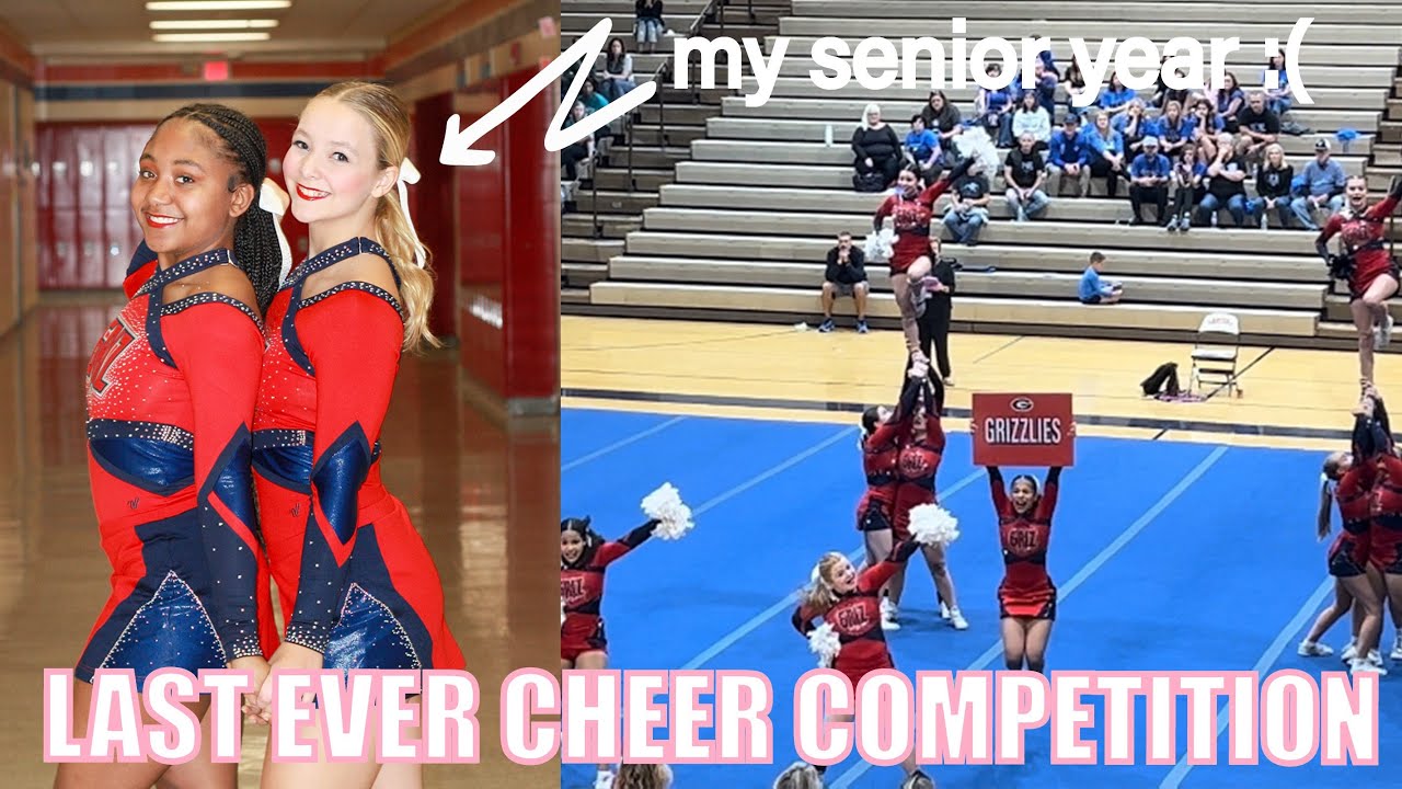 MY LAST AND FIRST SCHOOL CHEER COMPETITION EVER VLOG!!! *CHEER COMP ...