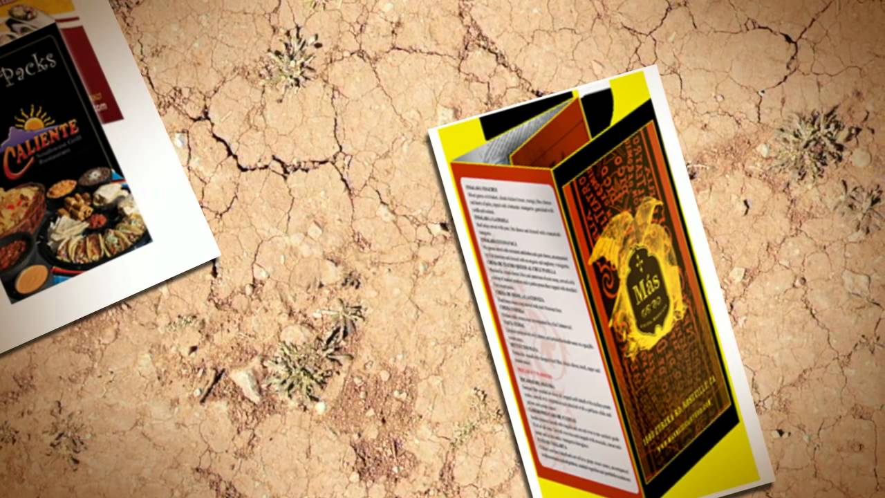 Mini Pocket Menus - Restaurant & Spa Menu Printing, Los Angeles - YouTube