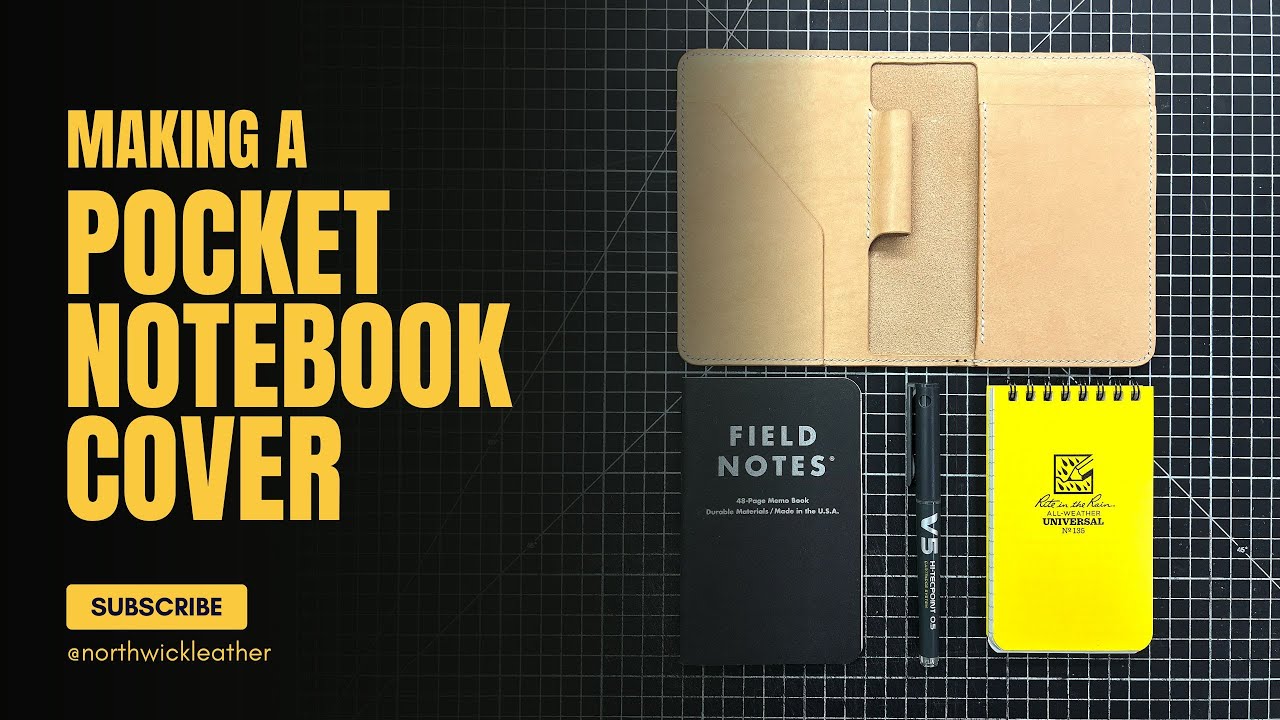 How I Make Pocket Notebook Covers from Genuine Leather - YouTube