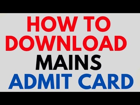 How to Download Mains Admit Card for Combined Recruitment for Sikkim ...