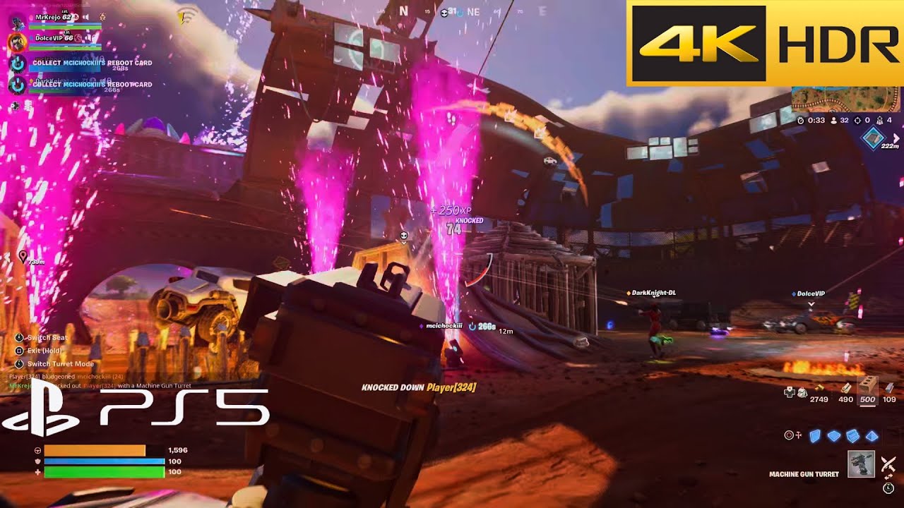 MrKrejo Clutched Victory Royale with Car Turret | Fortnite PS5 Gameplay ...