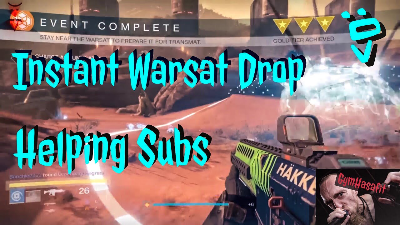 Destiny 1: Helping Subs to Spawn Warsat on Mars (Instant Warsat Drop ...