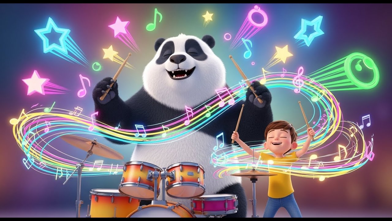 El Panda que Tocaba el Tambor | Canciones Infantiles y Rimas para Niños ...