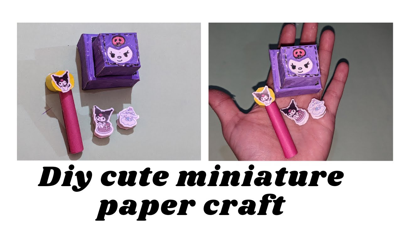 DIY cute miniature paper craft idea #beorigami #art #cute #diy - YouTube