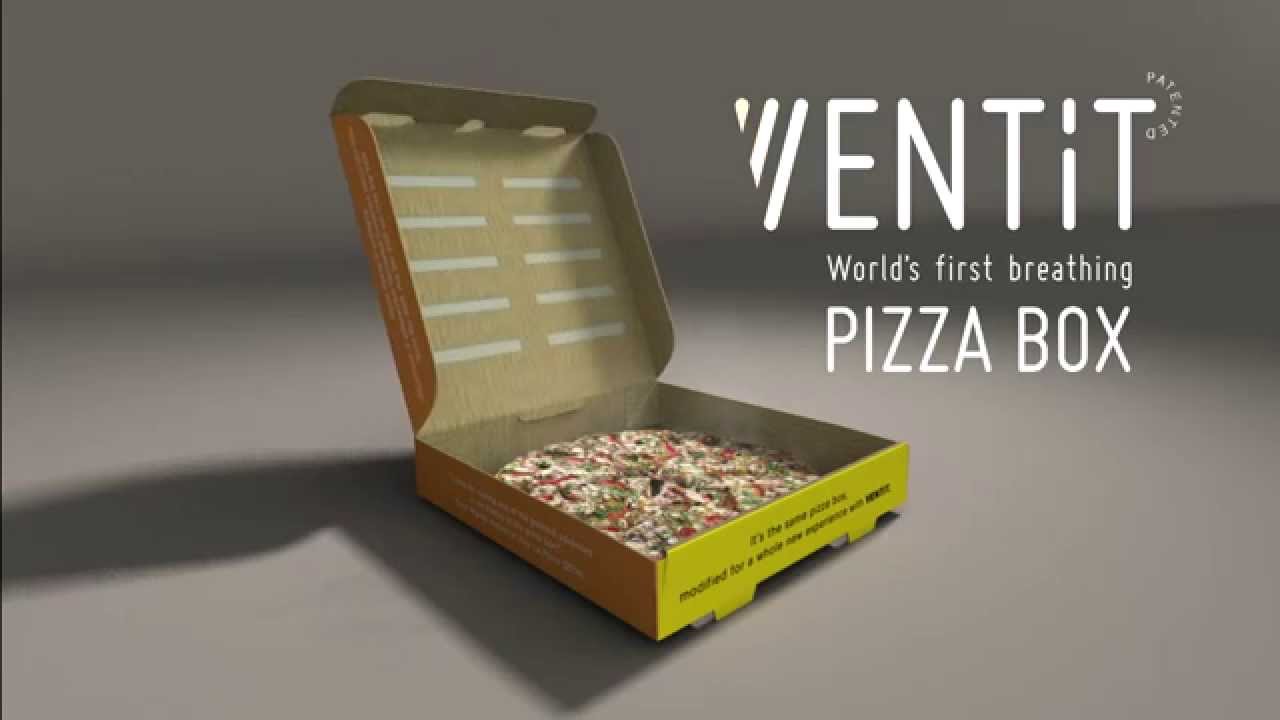Ventit pizza box - YouTube