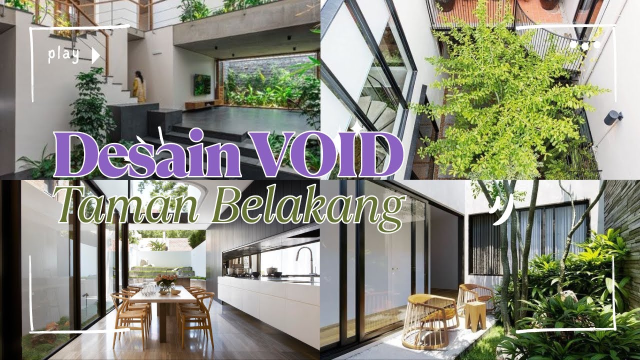 WOW! Inilah BOCORAN Desain Area Void Taman Belakang Ala SULTAN, Bikin ...
