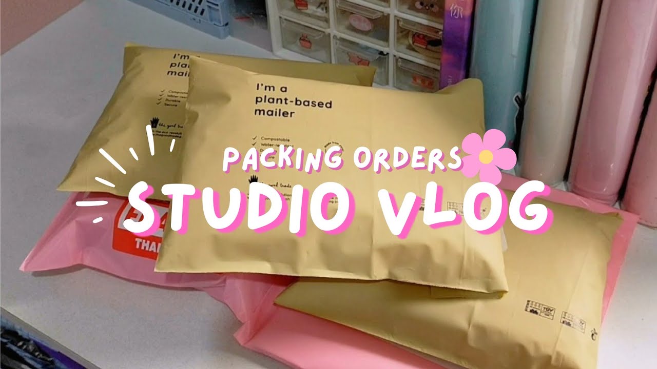 asmr studio vlog packing orders 2x speed 📦 ft. LOVITO try-on haul small ...