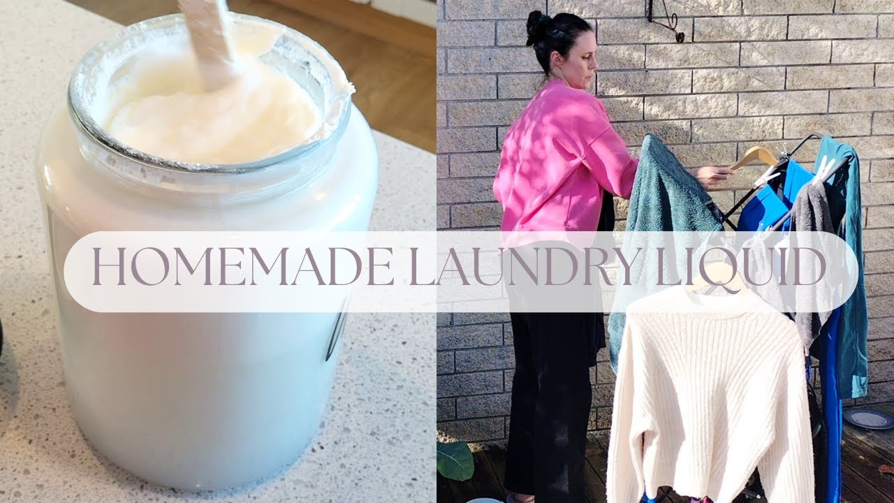 EASY HOMEMADE LAUNDRY LIQUID|BUDGET Friendly|Does It Actually Work ...
