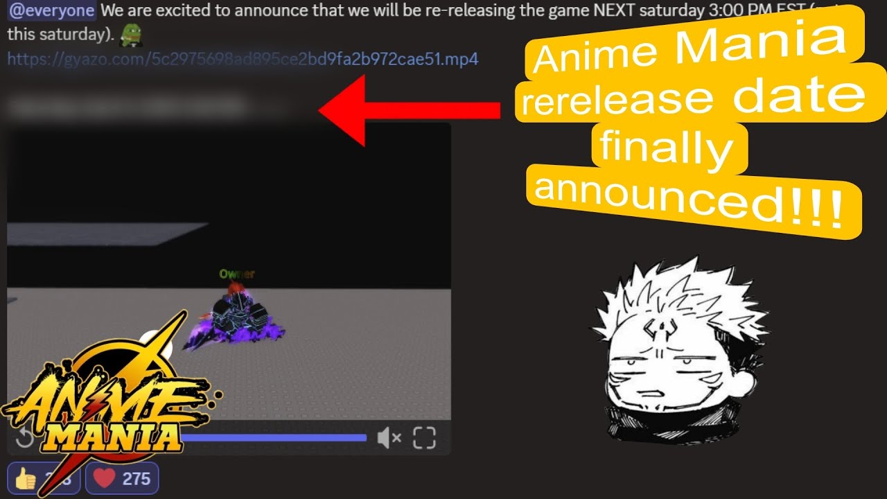 Anime Mania RERELEASE DATE FINALLY ANNOUNCED!!!! - YouTube