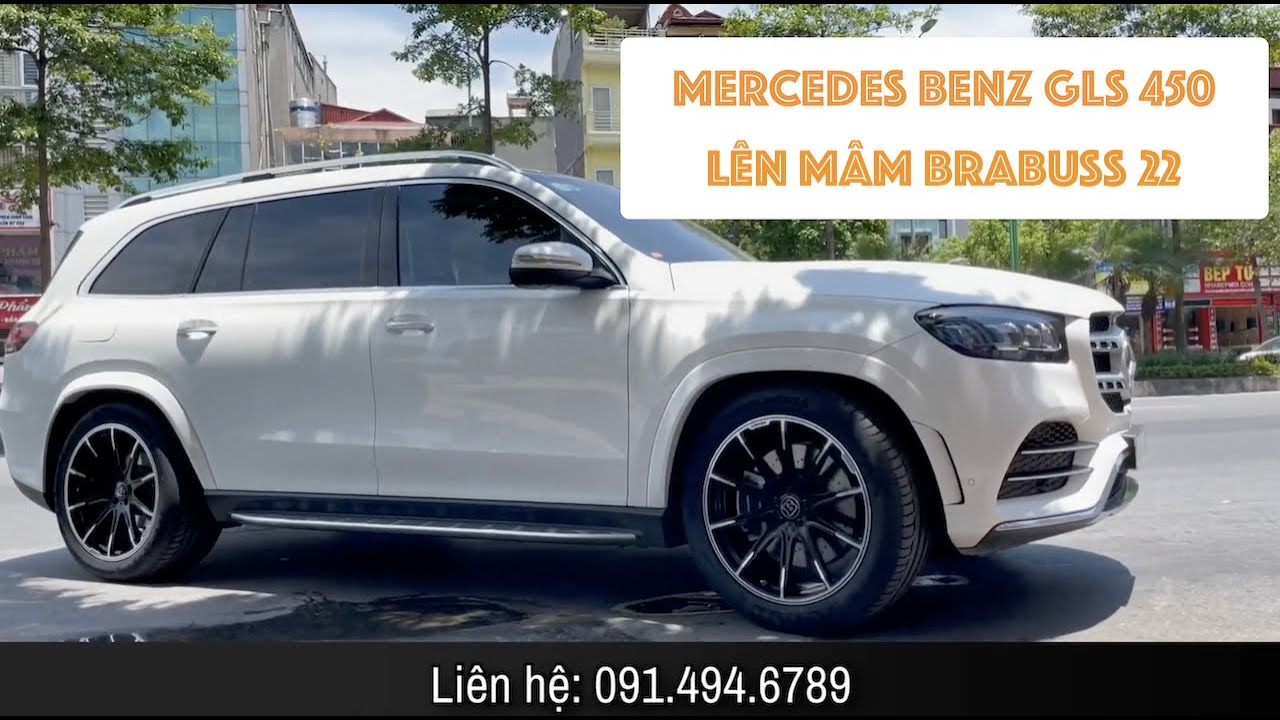 Mercedes Benz GLS 450 lên mâm Style Brabus 22 inch - 091.494.6789 - YouTube