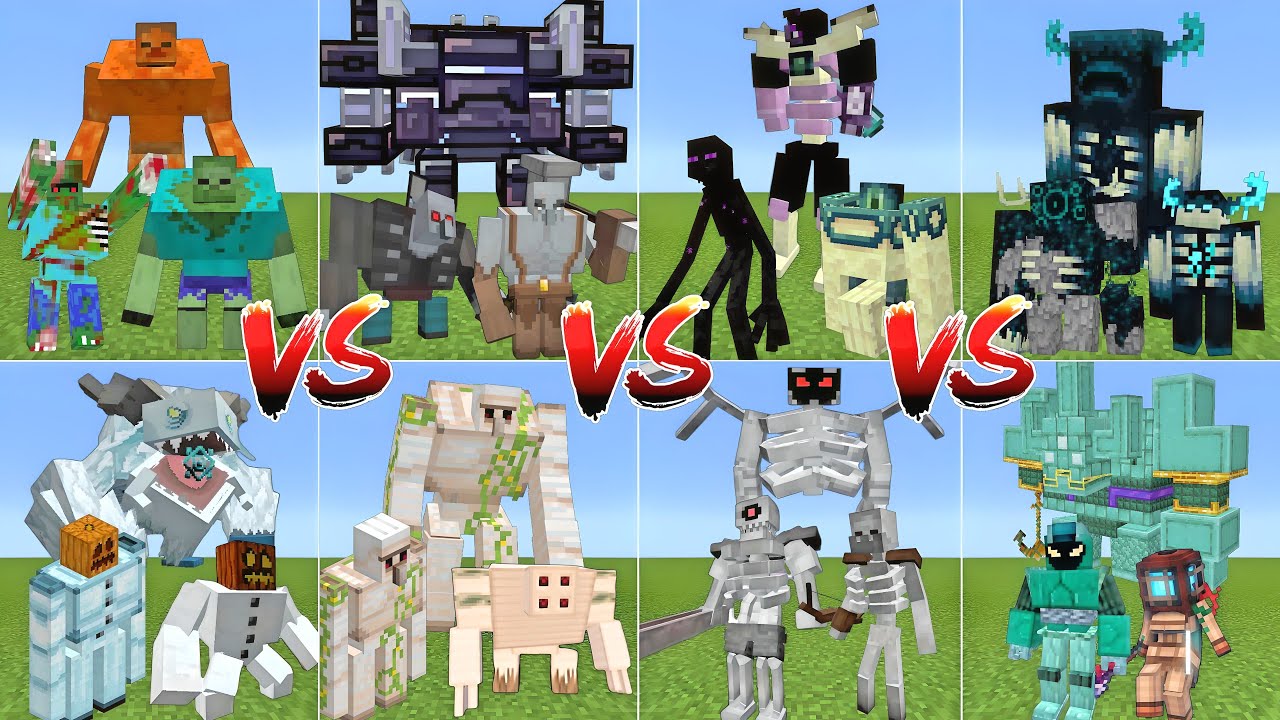 BOSSES ALLIANCE TOURNAMENT - MINECRAFT MOB BATTLE - YouTube