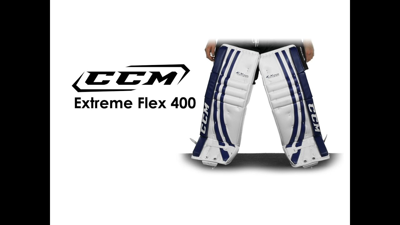 CCM Extreme Flex 400 Goalie Leg Pad Review - YouTube