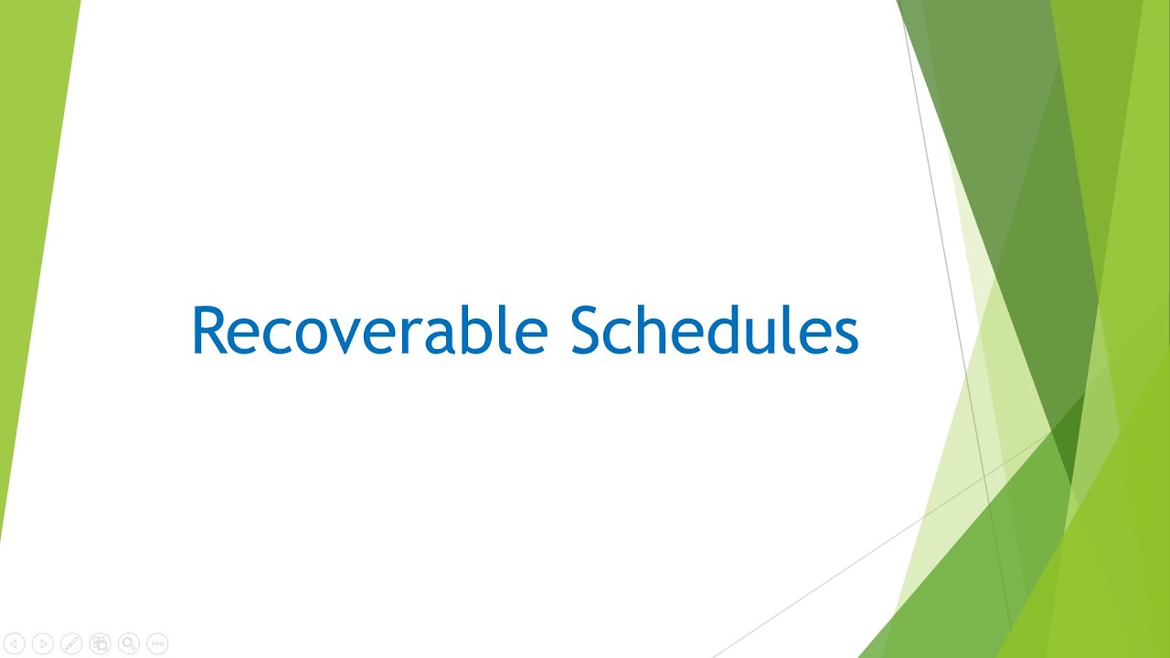 Recoverable Schedules - YouTube