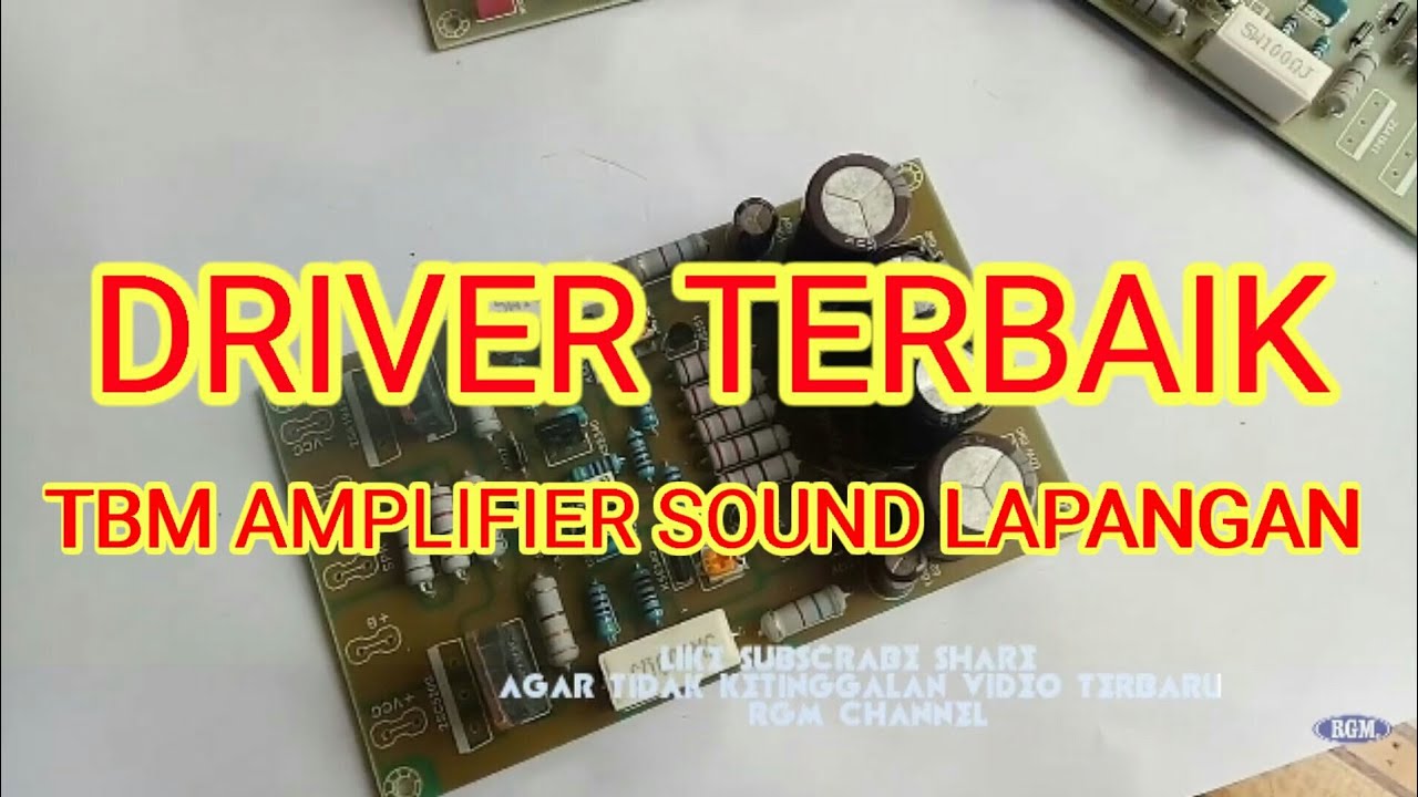 Driver amplifier terbaik sub dan low tbm - YouTube
