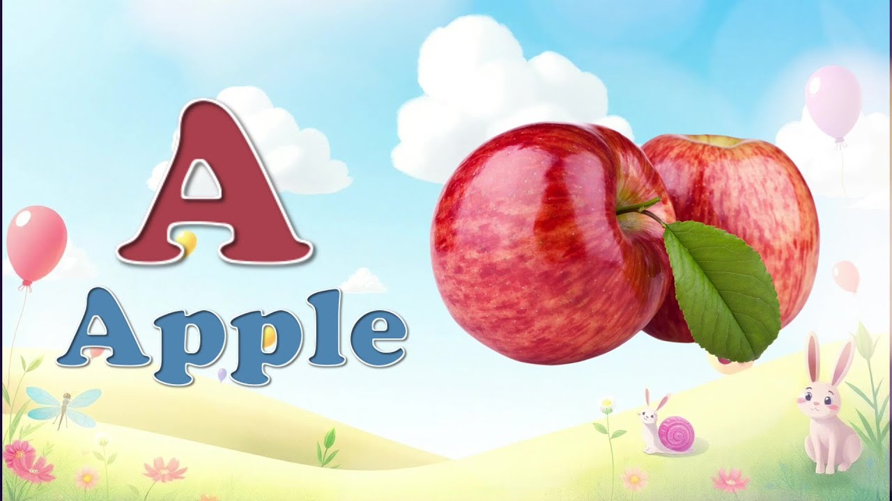 ABC Song for Kids | A is for Apple 🍎 | Fun Alphabet Song with Bright ...