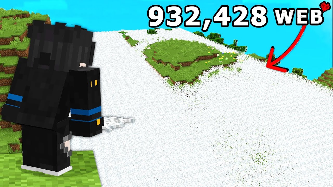 Why I Webbed the Entire World In Minecraft... - YouTube