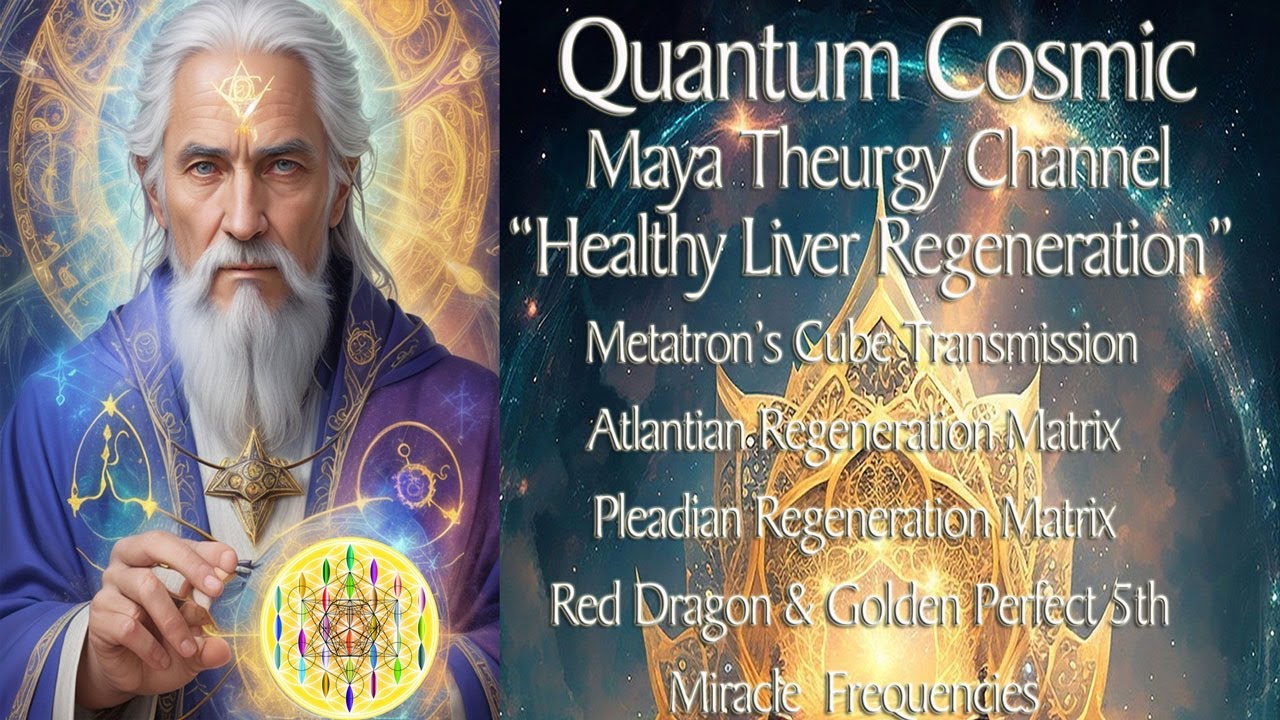 Divine Quantum Cosmic Maya Frequencies Metatron's Transmission: Healthy Liver Regeneration - YouTube