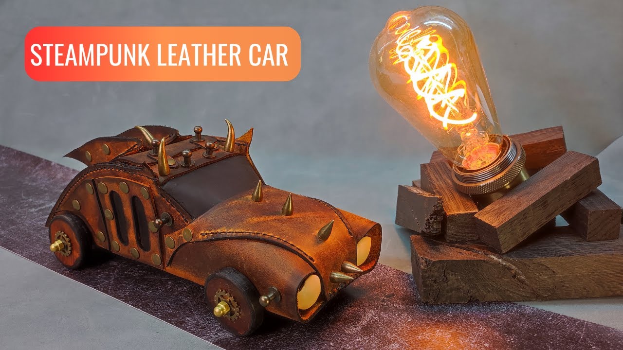 Crafting a Beautiful Steampunk Leather Car: Pattern and Tutorial - YouTube