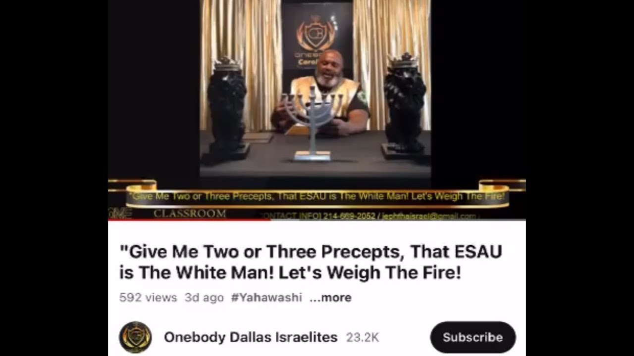 RE: GIVE ME 2 OR 3 PRECEPTS, ESAU IS THE WHITE MAN!! #challengeaccepted ...