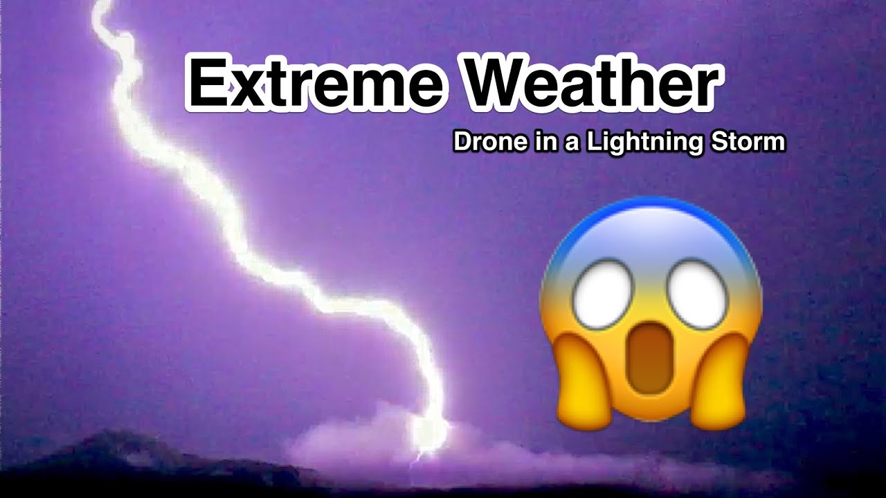 Extreme Weather 4K - Flying a Drone in Lightning Storm 4K Screensaver ...