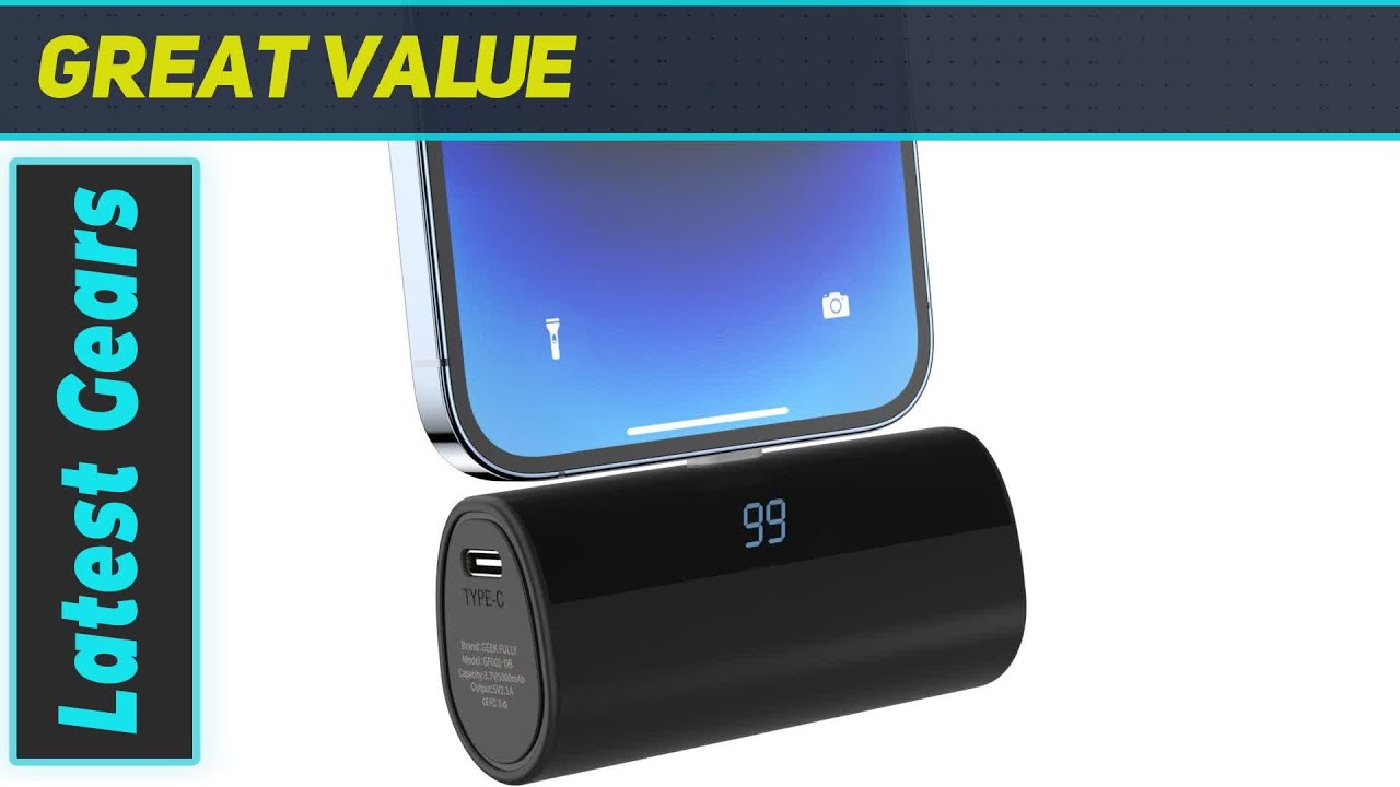 GEEK FULLY Small Portable Charger 5000mAh Review - Fast Charging Mini ...