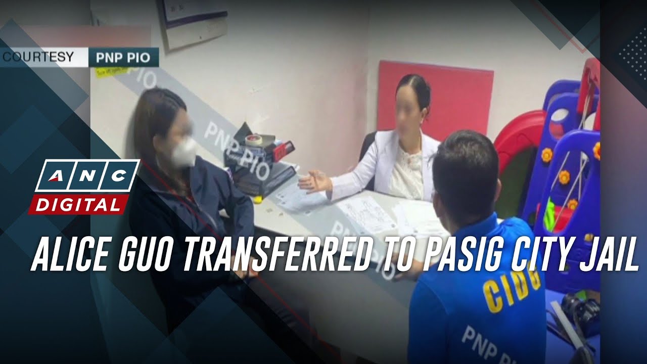 Alice Guo transferred to Pasig City jail | ANC - YouTube