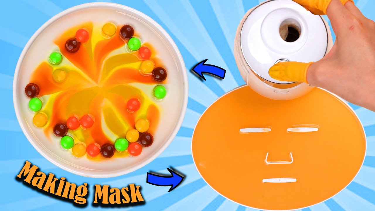CHOCOLATE Candy Mask Making 초콜릿 캔디 마스크 Making Mask Satisfying Mask # ...