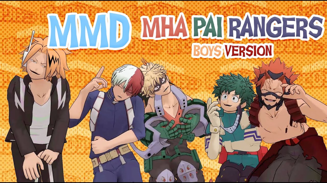 MHA Pai Rangers Boys Version - YouTube